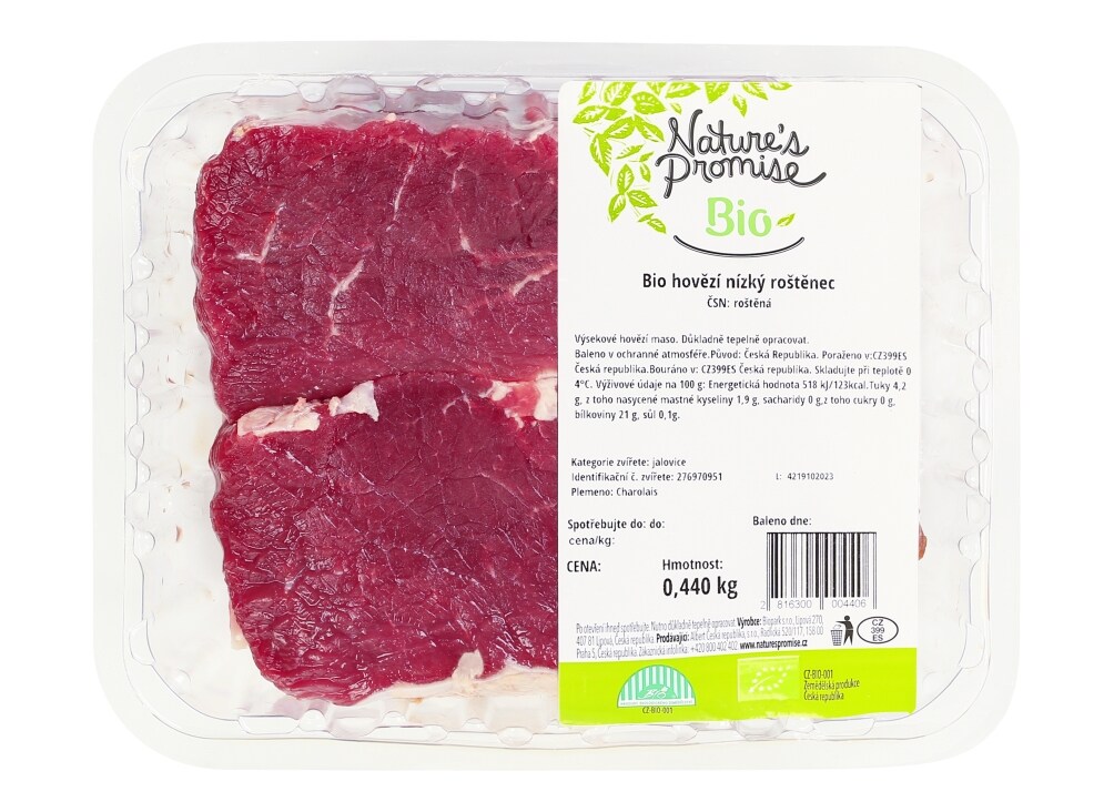Nature's Promise Bio Hovězí roštěná | 500 g | Albert