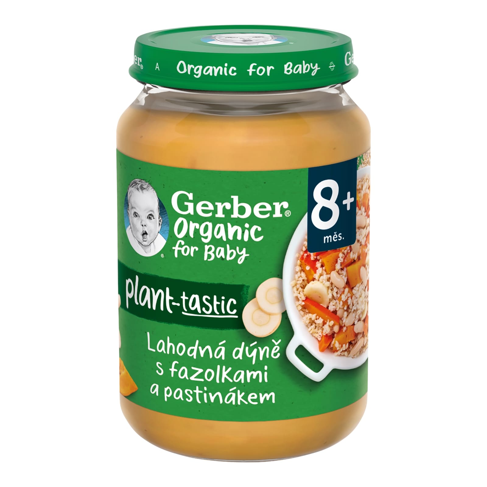 Gerber Organic Příkrm dýně, fazolky, pastiňák | 190 g | Albert