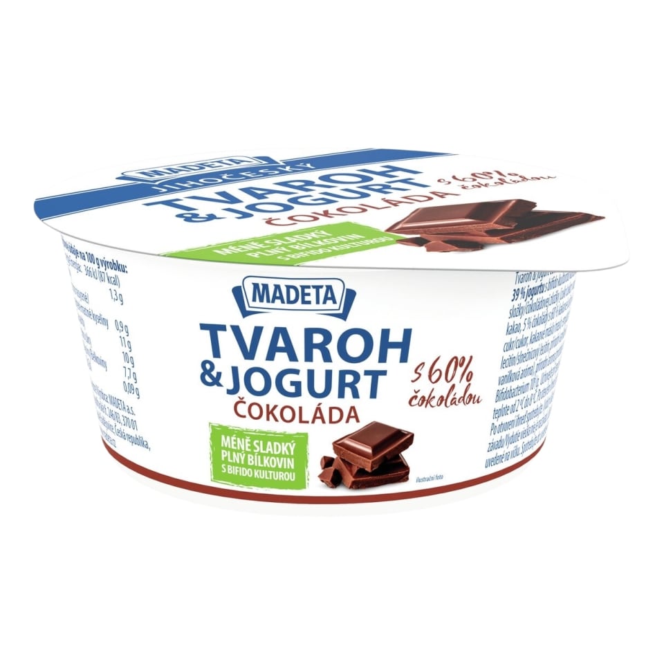 Madeta Jihočeský Tvaroh&jogurt čokoláda | 135 g | Albert