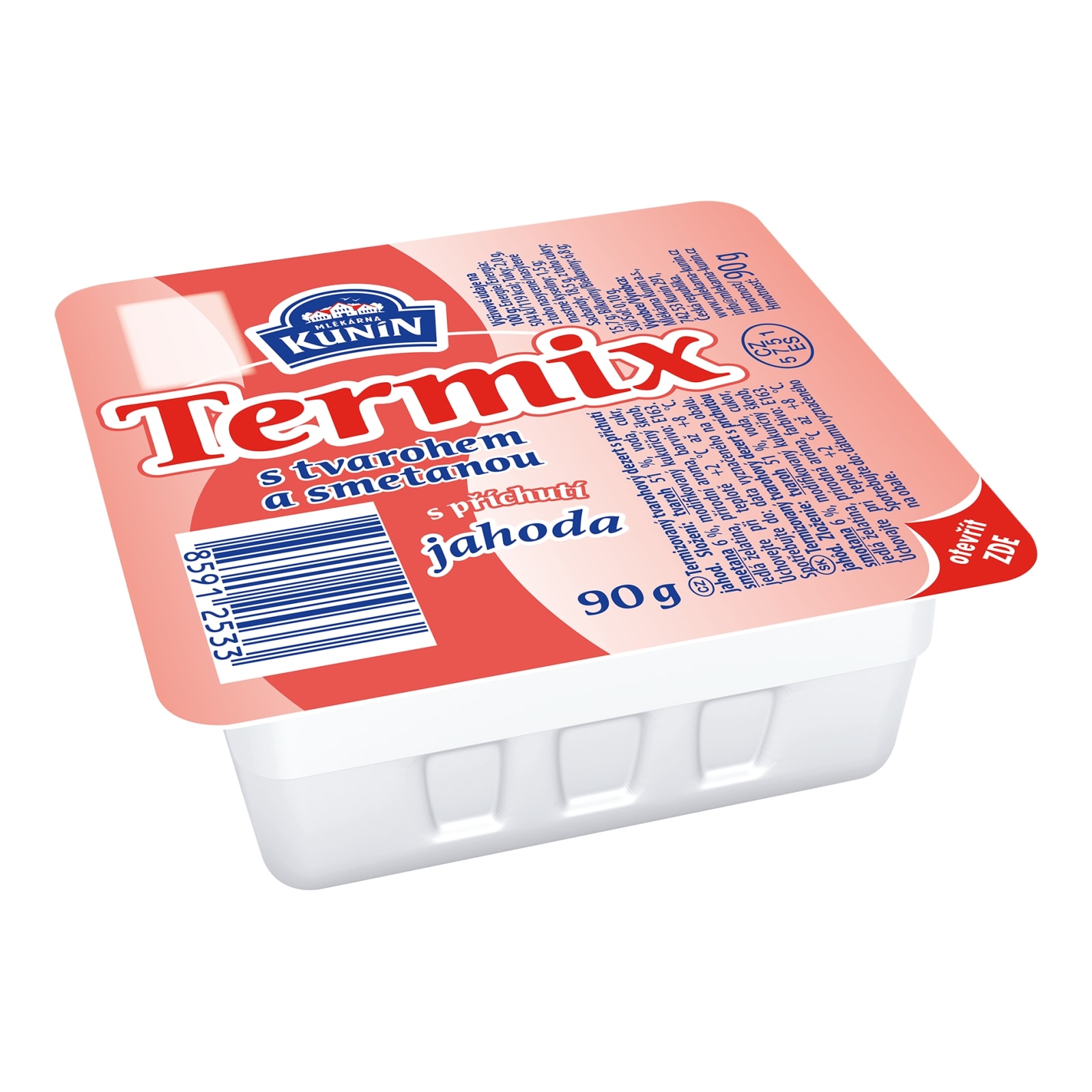 Mlékárna Kunín Termix MAXI s příchutí jahody | 90 g | Albert