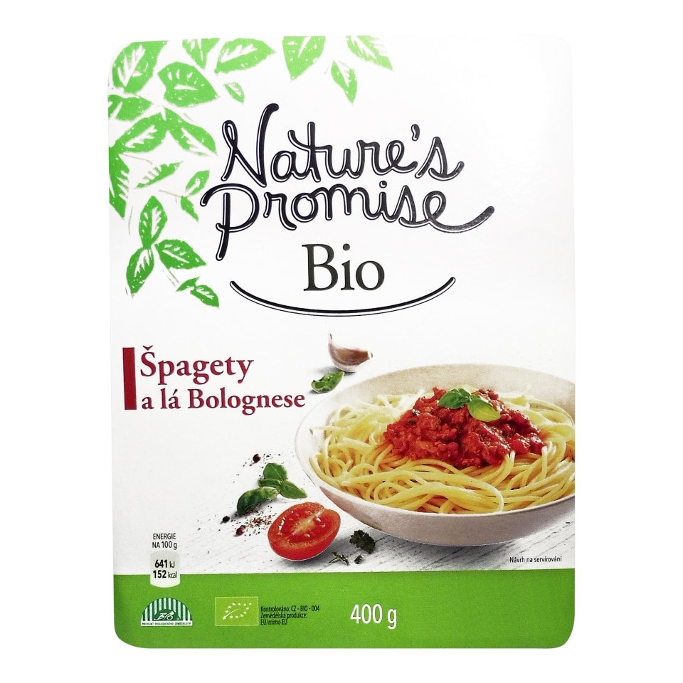 Nature's Promise Bio Špagety Bolognese | 400 g | Albert