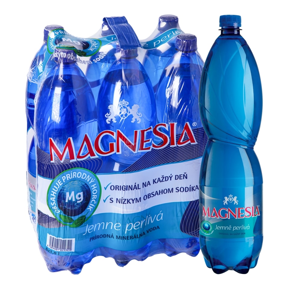 Magnesia Minerální voda jemně perlivá | 6x 1,5 l | Albert