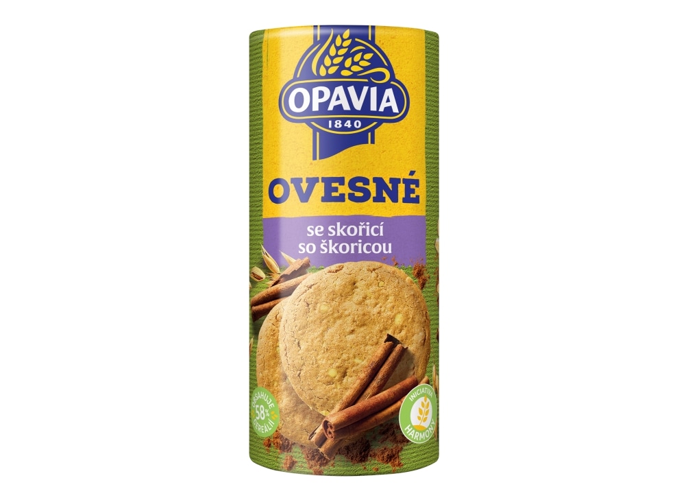 Opavia Zlaté Ovesné sušenky se skořicí | 215 g | Albert