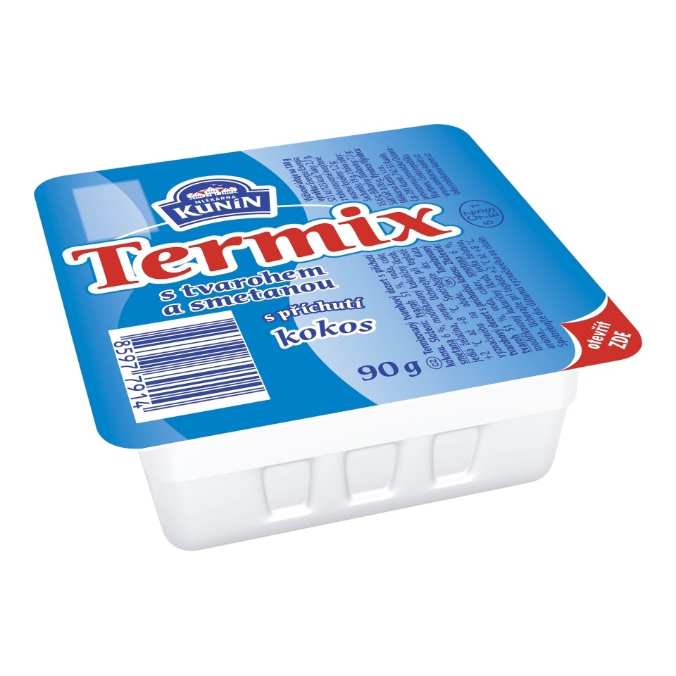 Mlékárna Kunín Termix s příchutí kokos | 90 g | Albert