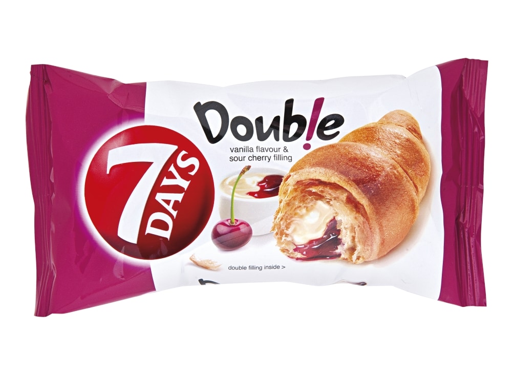 7 Days Double Croissant vanilkovo-višňová náplň | 60 g | Albert