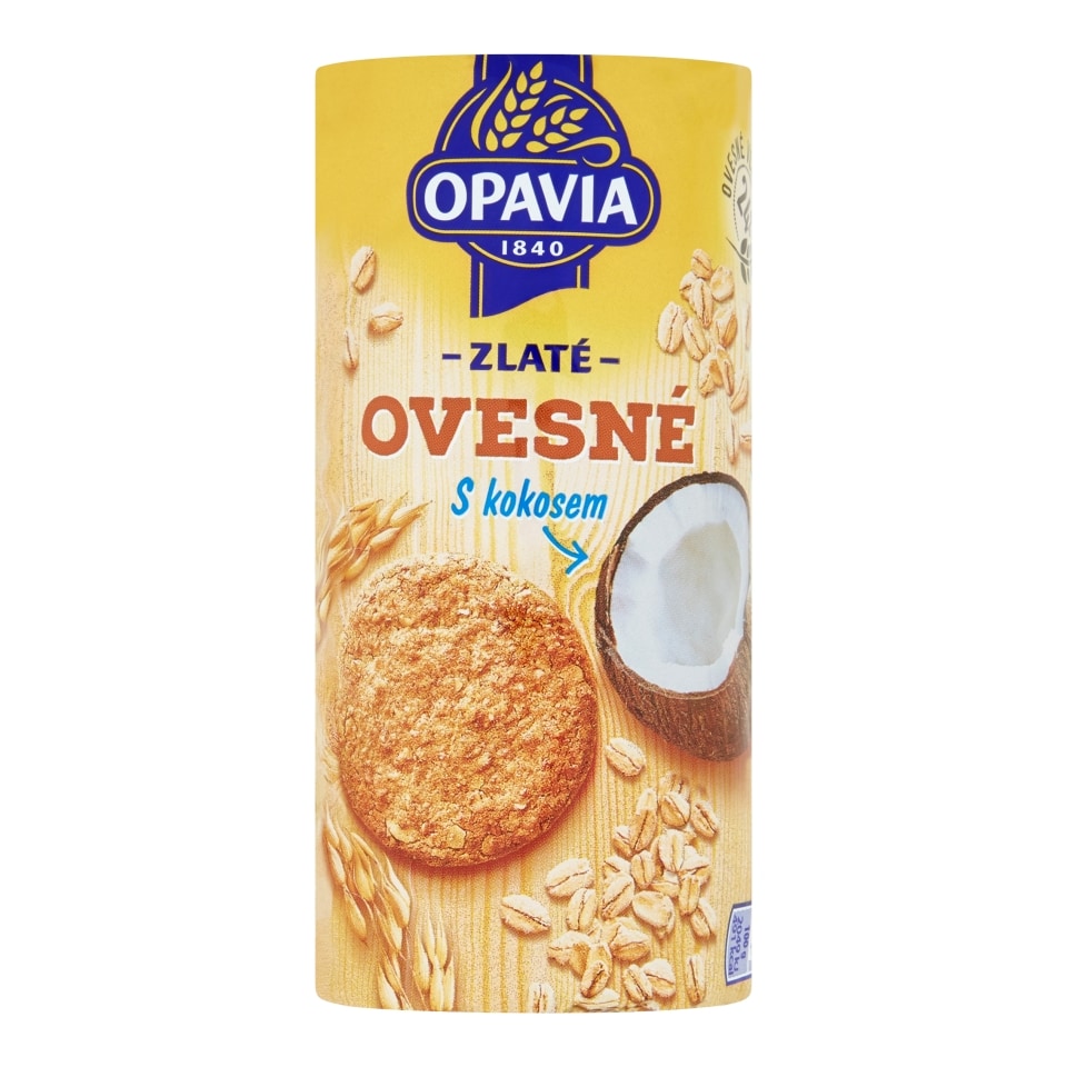 Opavia Zlaté Ovesné sušenky s kokosem | 215 g | Albert
