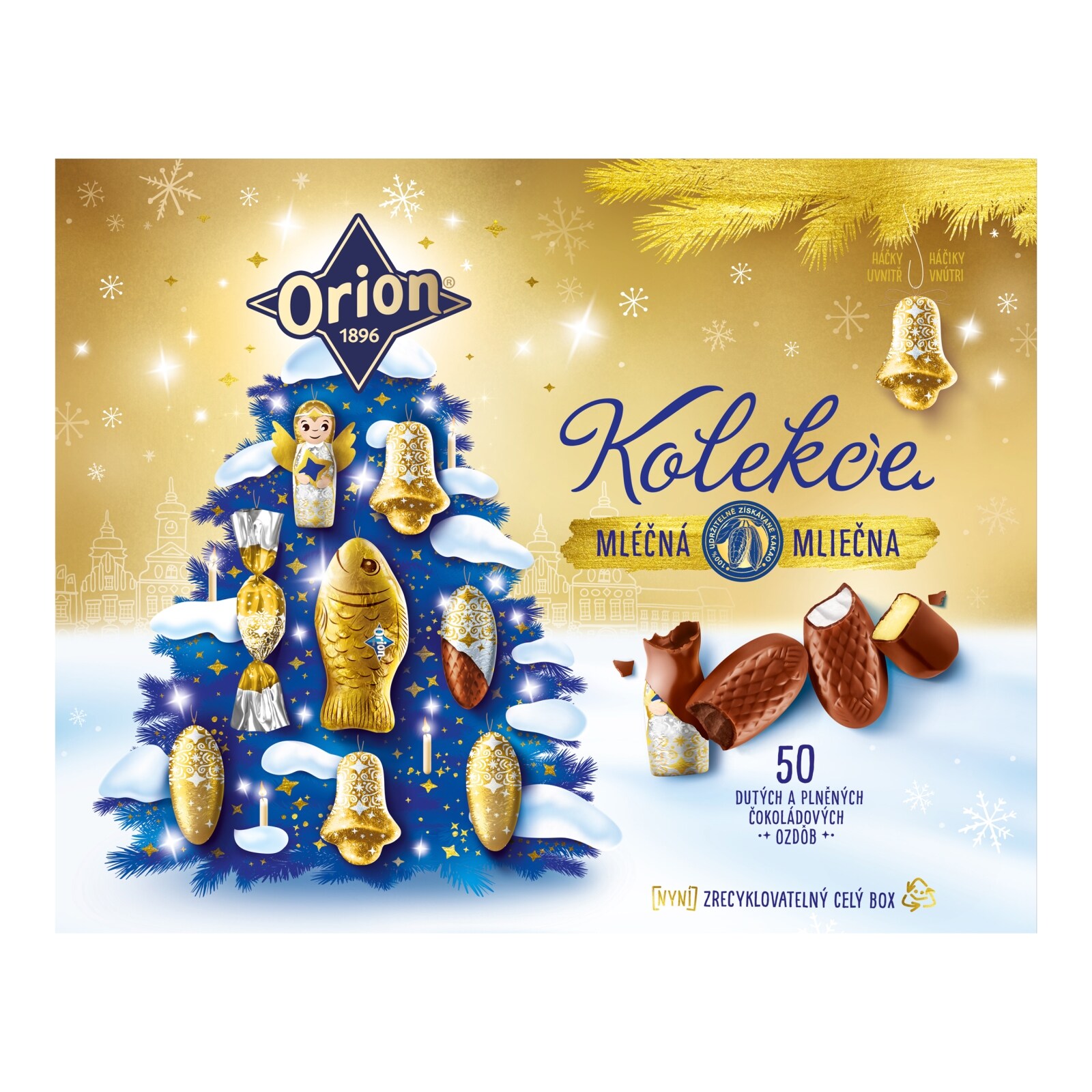 Orion Vánoční kolekce Figurky mléčná čokoláda | 704 g | Albert