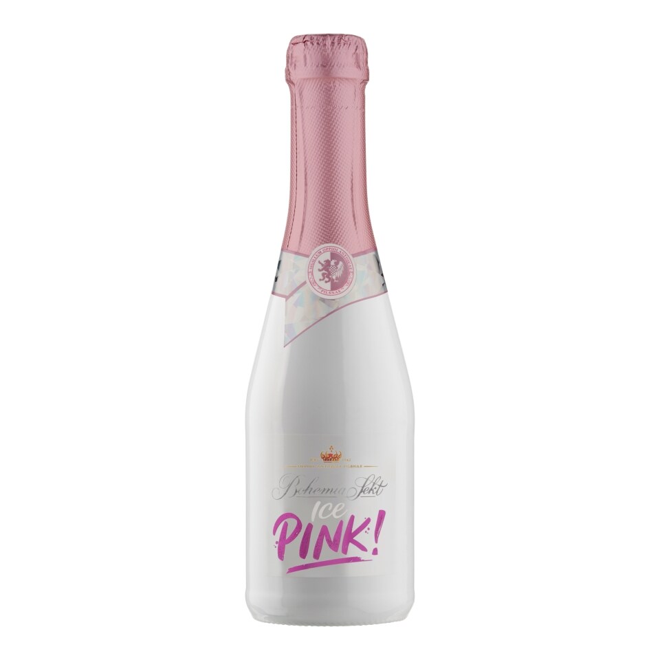 Bohemia Sekt Ice Pink! Demi Sec šumivé růžové | 200 ml | Albert