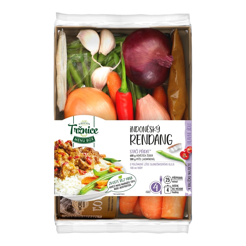 Albert Menu Box Indonéský Rendang | 1098 g | Albert