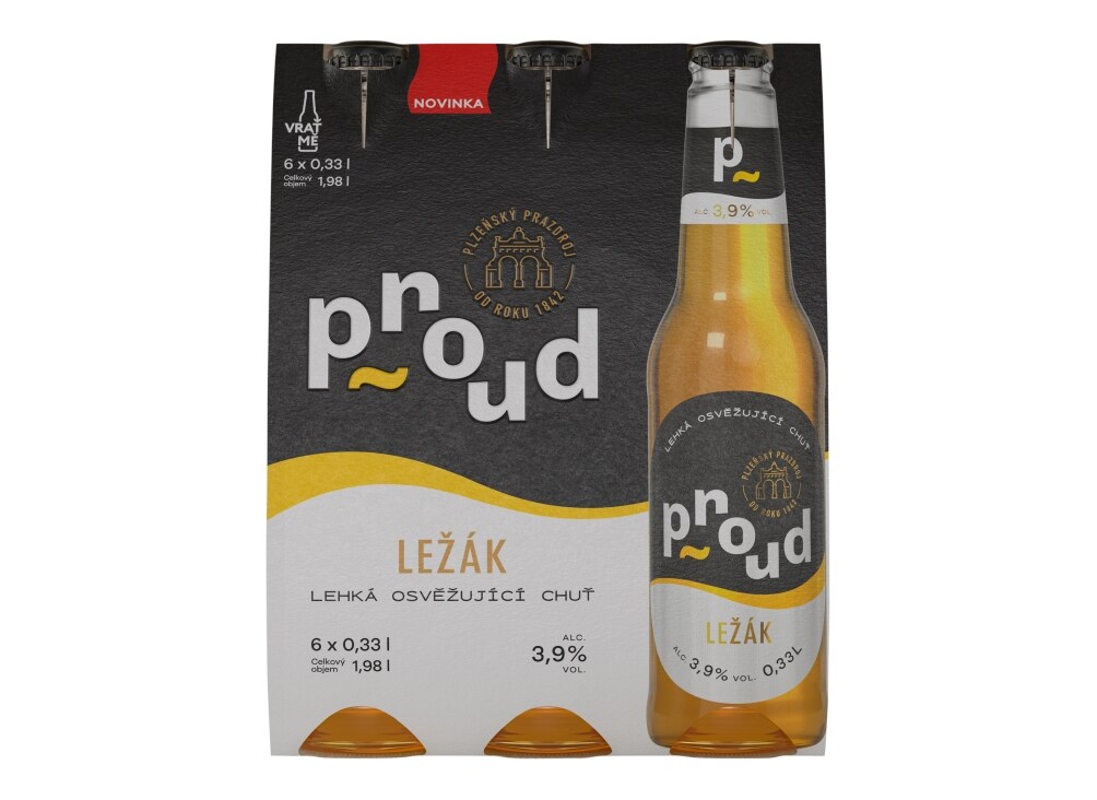 Proud Pivo ležák 6pack | 1,98 l | Albert