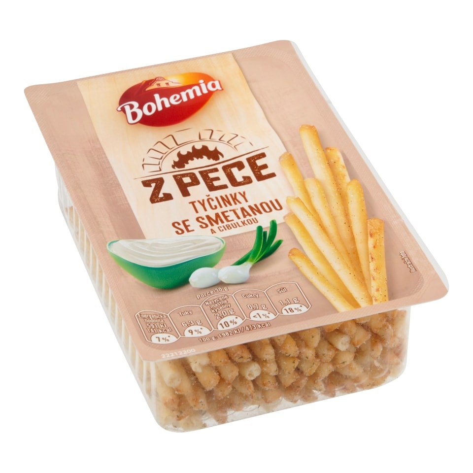 Bohemia Z pece Tyčinky smetanové s cibulkou | 80 g | Albert