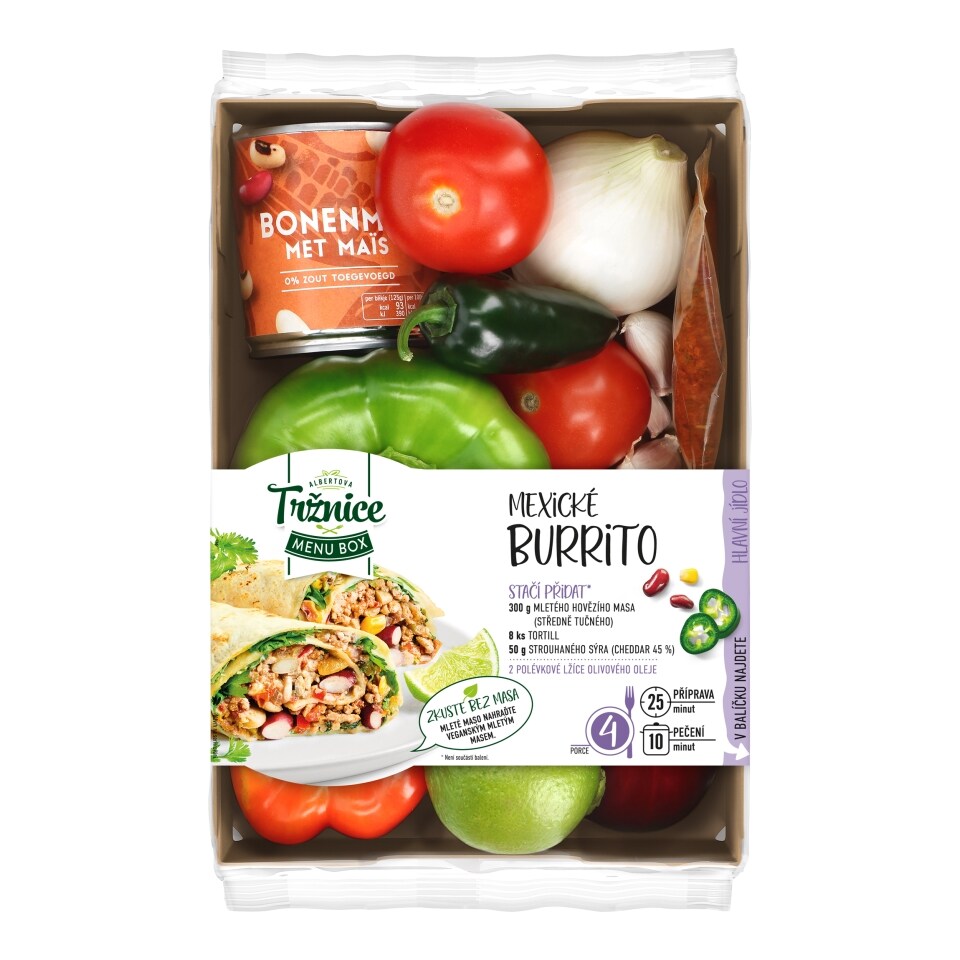 Albert Menu Box Mexické burrito | 910 g | Albert