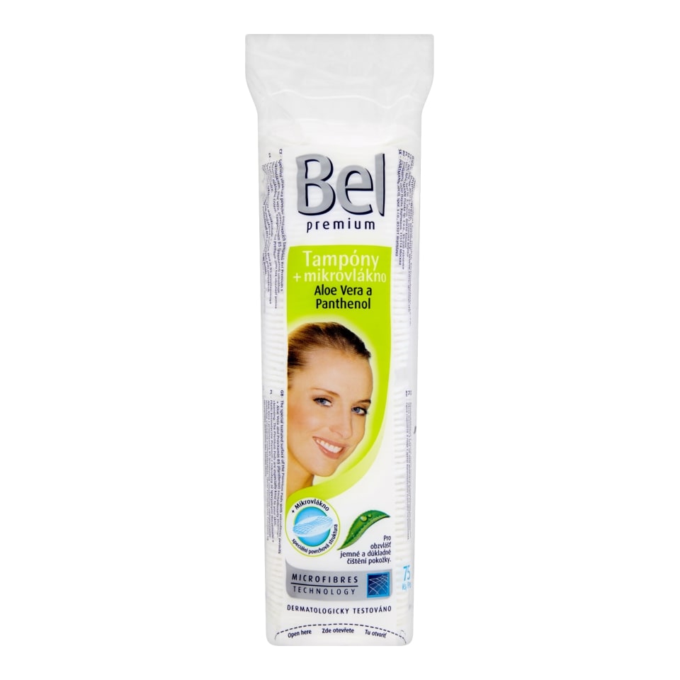 Bel Premium Tampóny odličovací aloe vera | 75 ks | Albert