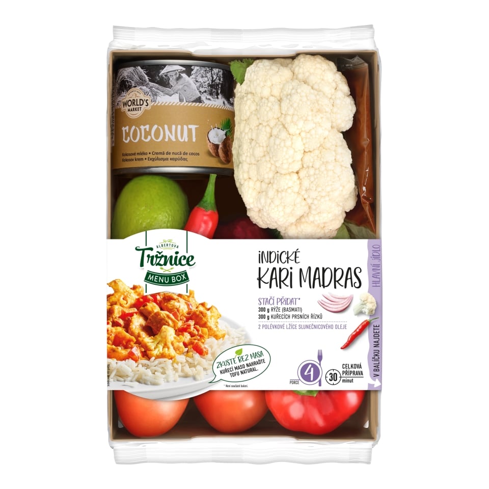 Albert Menu Box Indické curry Madras | 966 g | Albert