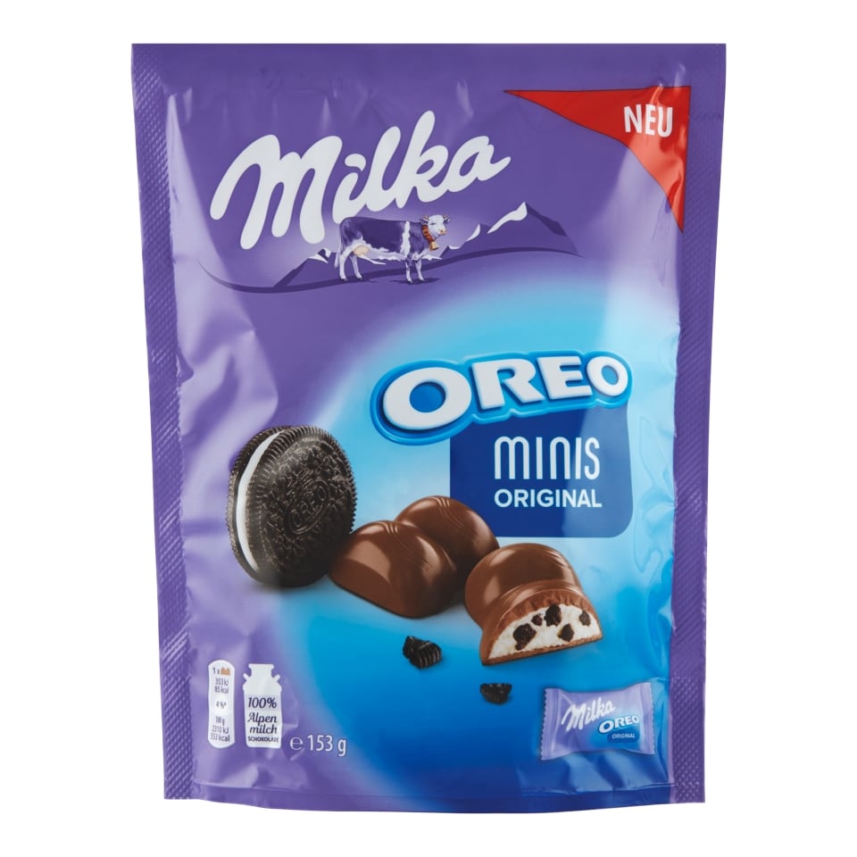 Milka Oreo Minis Tyčinky v mléčné čokoládě | 153 g | Albert