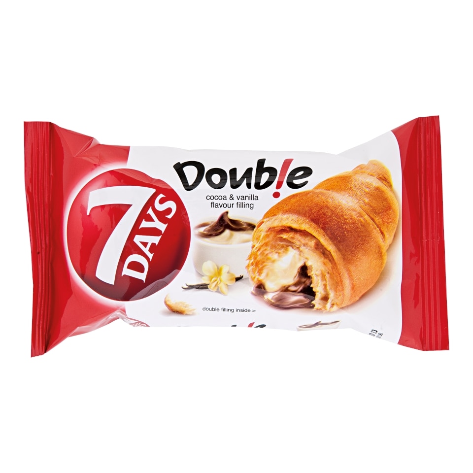 7 Days Double Croissant kakaovo-vanilková náplň | 60 g | Albert
