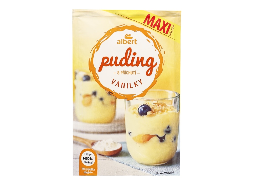 Albert MAXI Puding vanilkový | 111 g | Albert