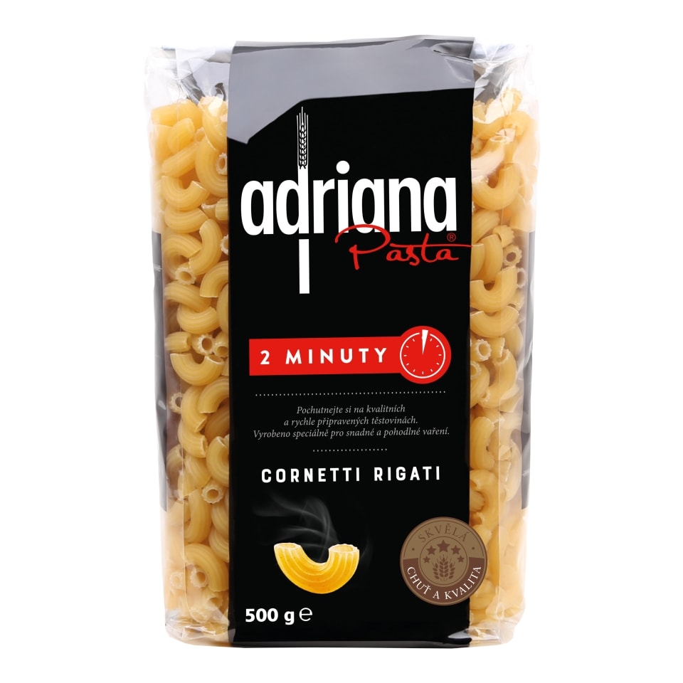 Adriana Těstoviny 2 Minuty Cornetti Rigati | 500 g | Albert