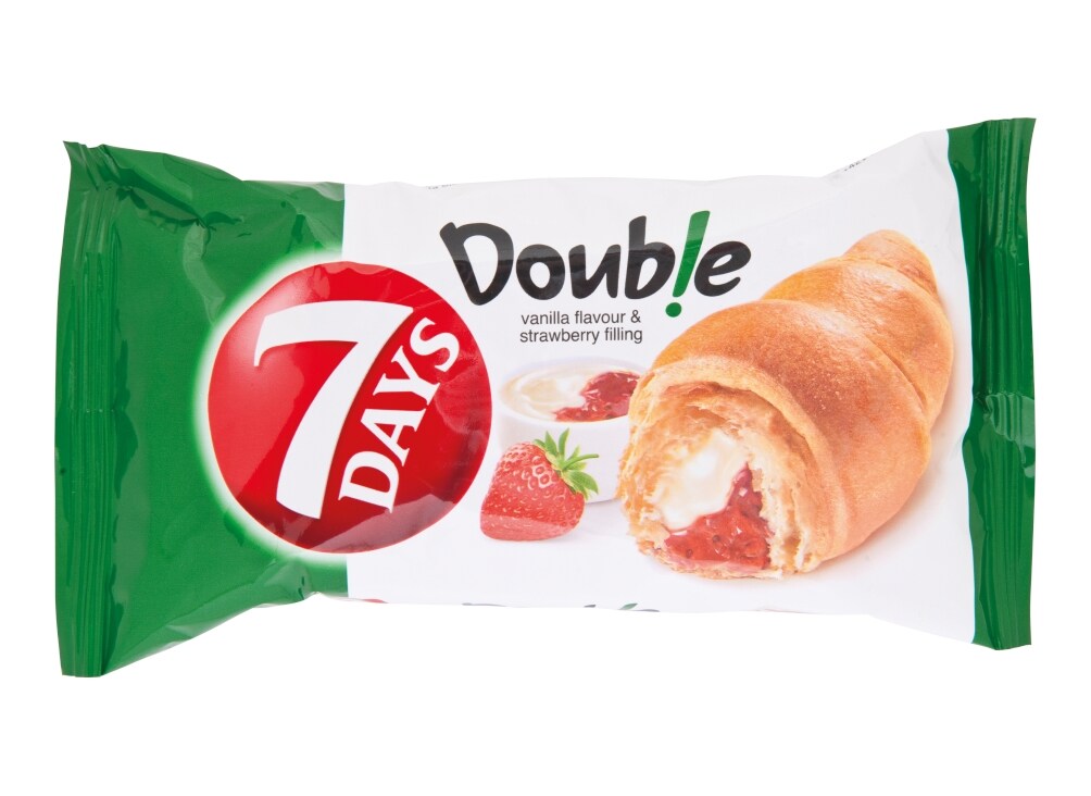 7 Days Double Croissant vanilko-jahodová příchuť | 60 g | Albert