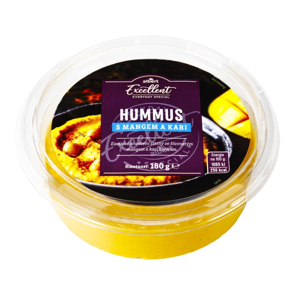 Albert Excellent Hummus mango a kari | 180 g | Albert