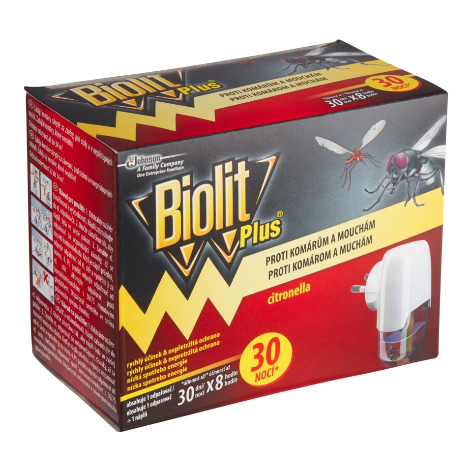 Biolit Plus El. odpařovač s vůní citronelly | 1 ks | Albert