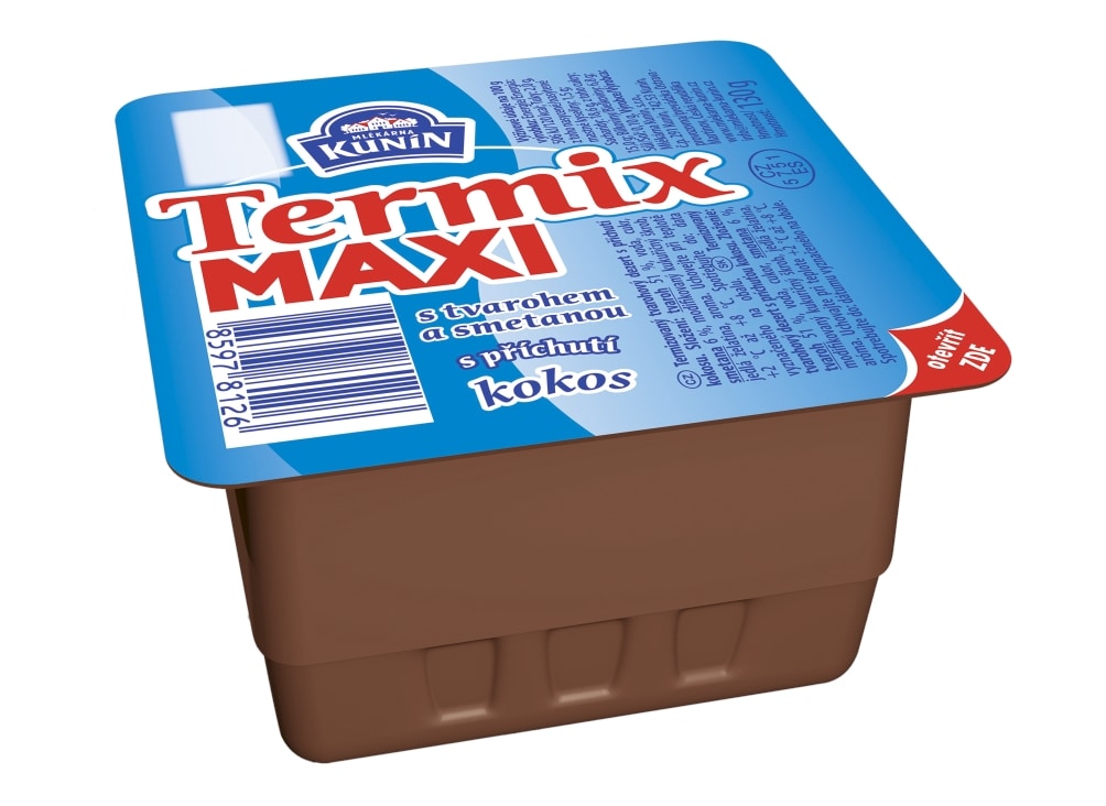 Mlékárna Kunín Termix Maxi s příchutí kokos | 130 g | Albert