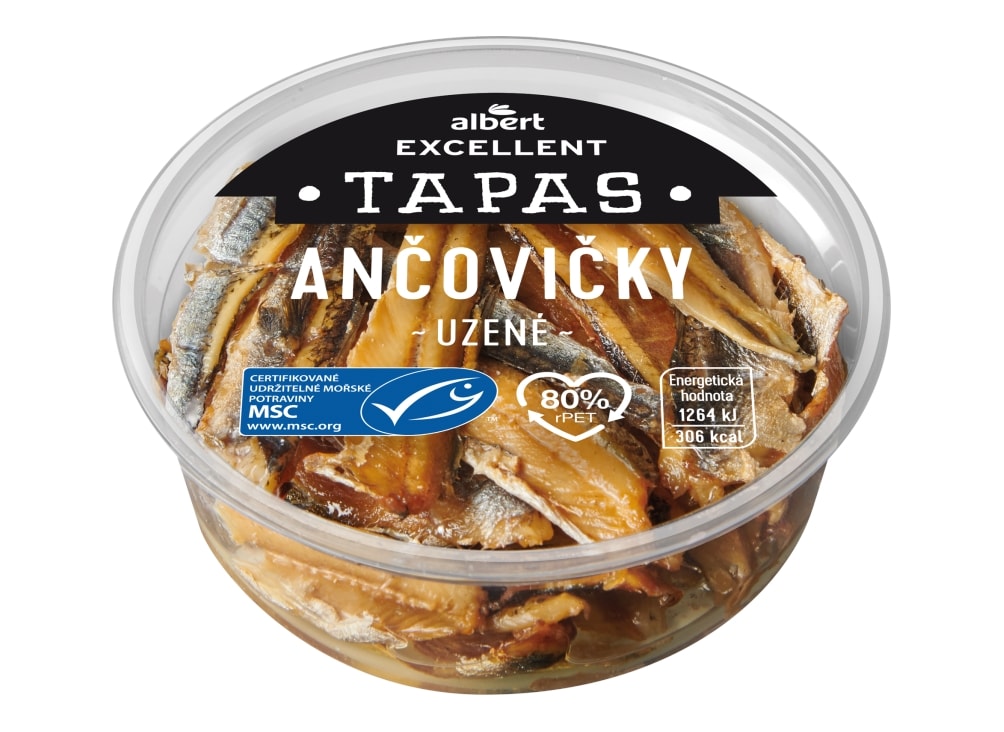 Albert Excellent Tapas Ančovičky uzené | 60 g | Albert