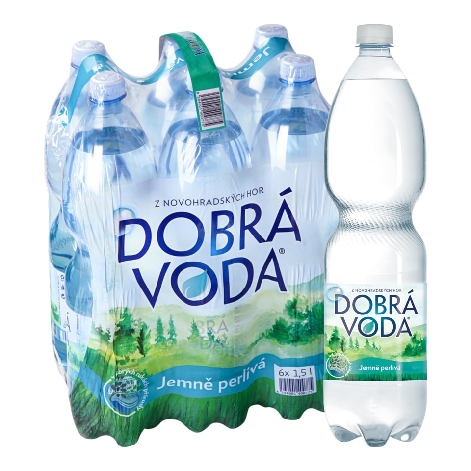 Dobrá voda Jemně perlivá | 6x 1,5 l | Albert