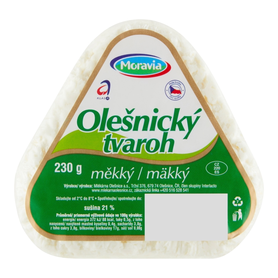 Moravia Olešnický tvaroh měkký | 230 g | Albert
