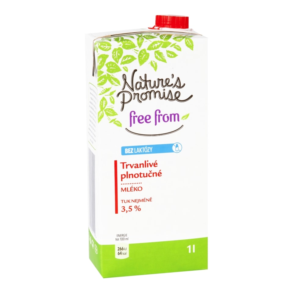 Nature's Promise Mléko plnotučné bez laktózy | 1 l | Albert