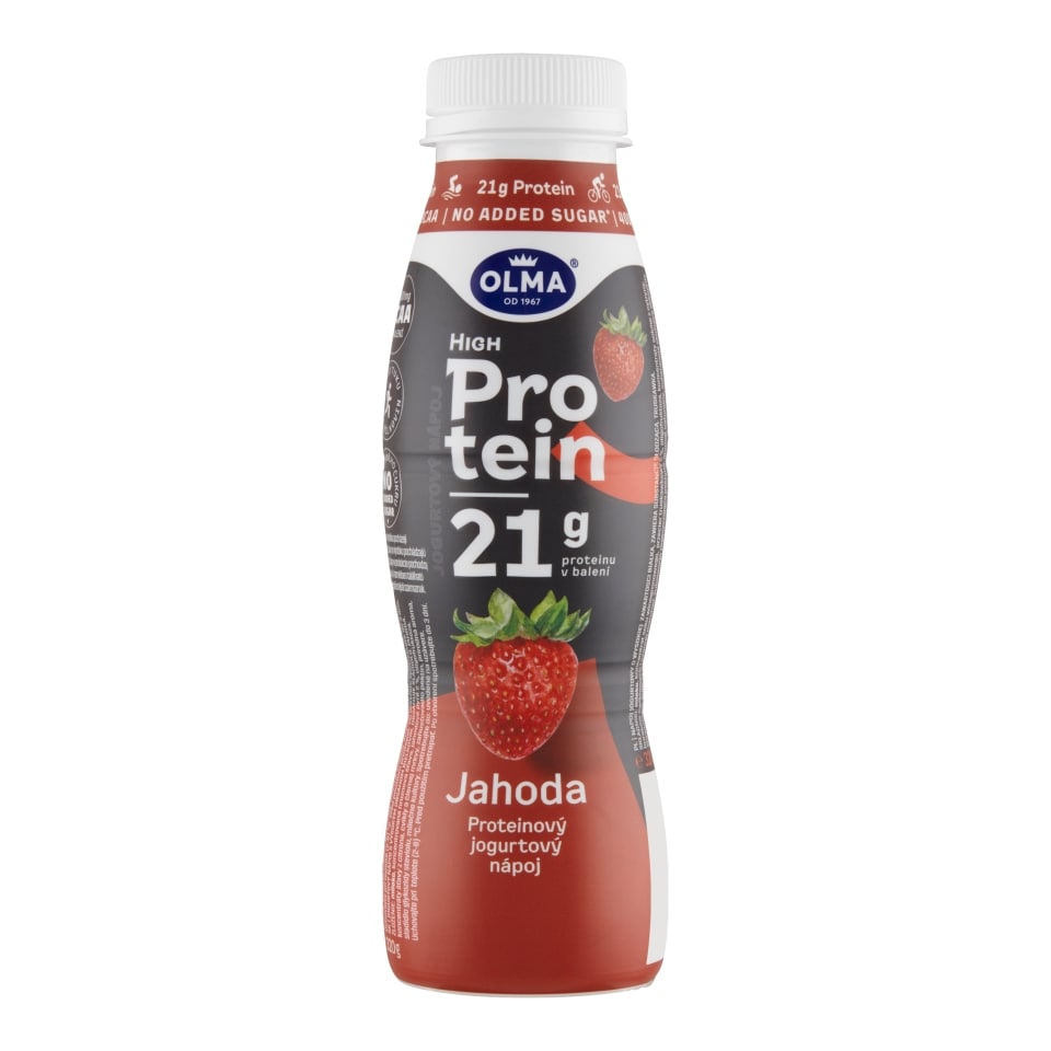 Olma High Protein nápoj jogurtový jahoda | 320 g | Albert