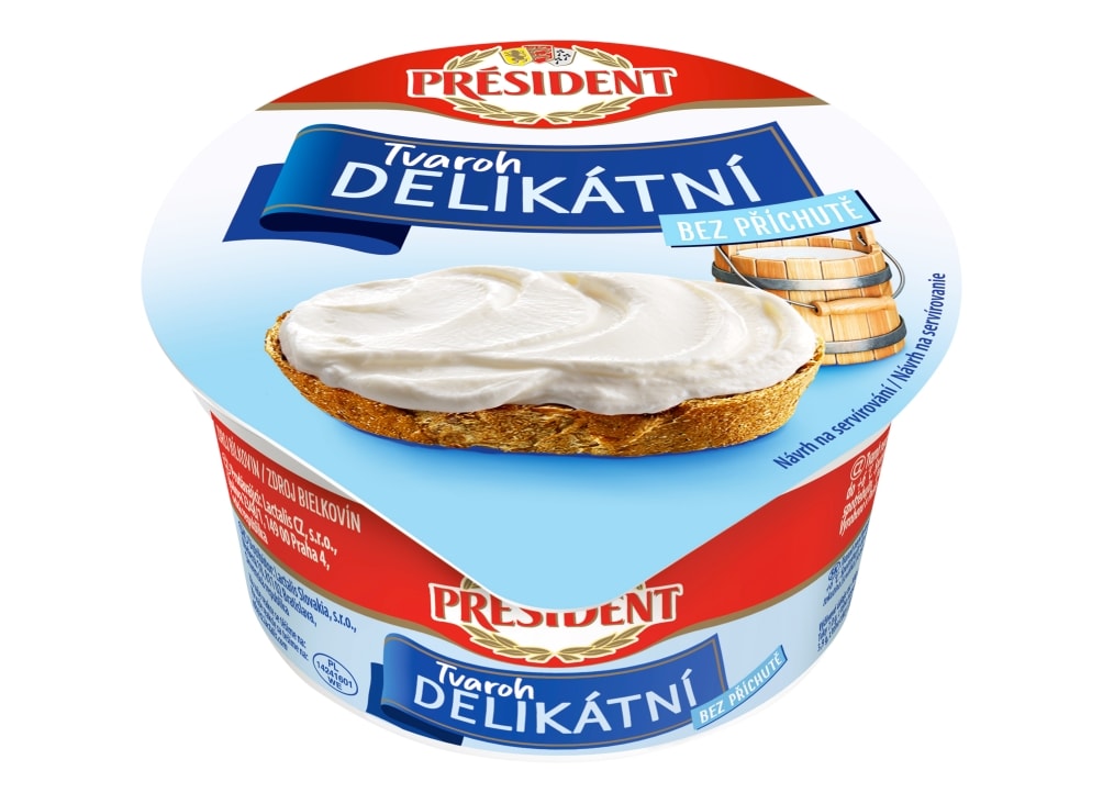 Président Delikátní tvaroh bez příchutě | 125 g | Albert