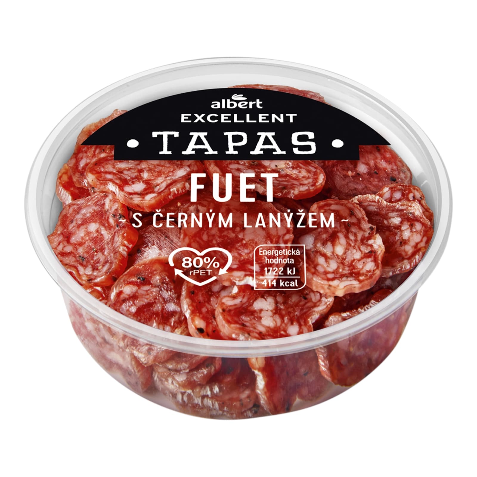 Albert Excellent Tapas Fuet s černým lanýžem | 80 g | Albert