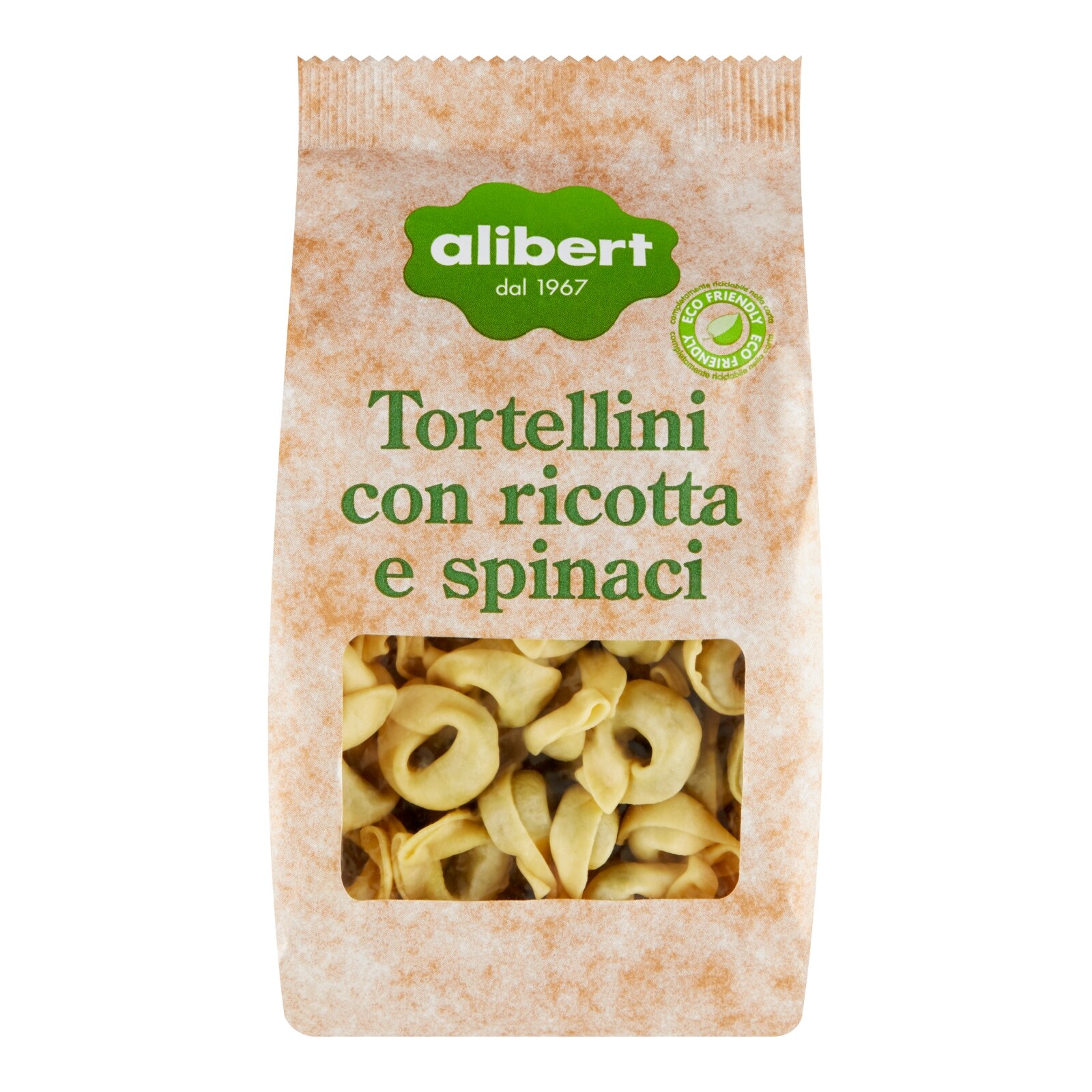 Alibert Tortellini s náplní ricotta a špenát | 250 g | Albert