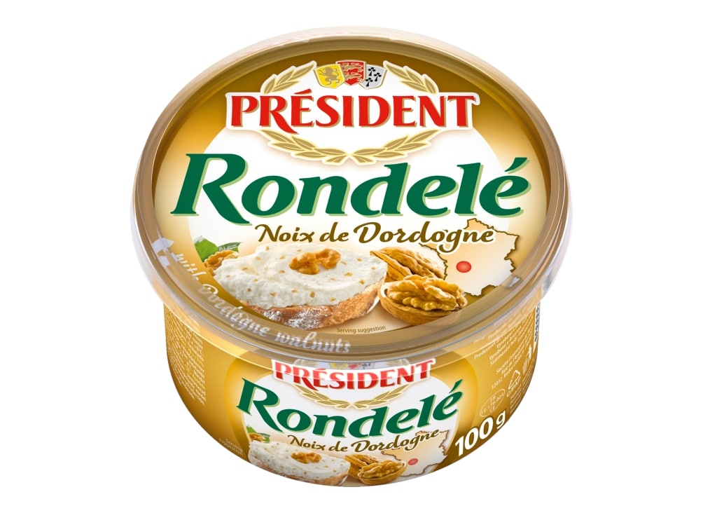 Président Rondelé Sýr s vlašskými ořechy | 100 g | Albert