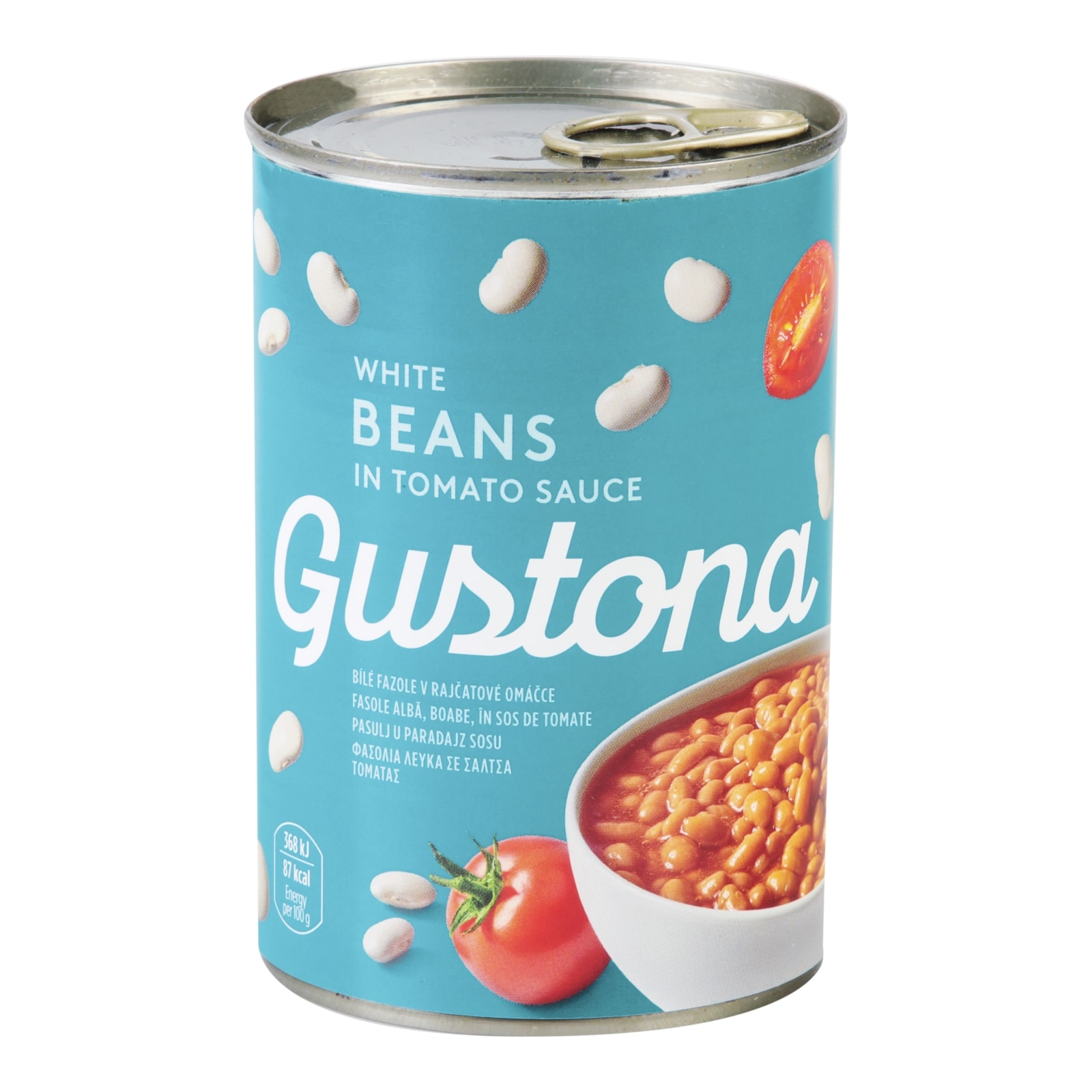 Gustona Bílé fazole v rajčatové omáčce | 420 g | Albert