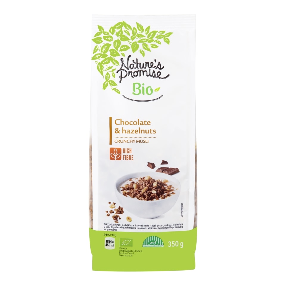 Nature's Promise Bio Müsli čokoláda a ořechy | 350 g | Albert