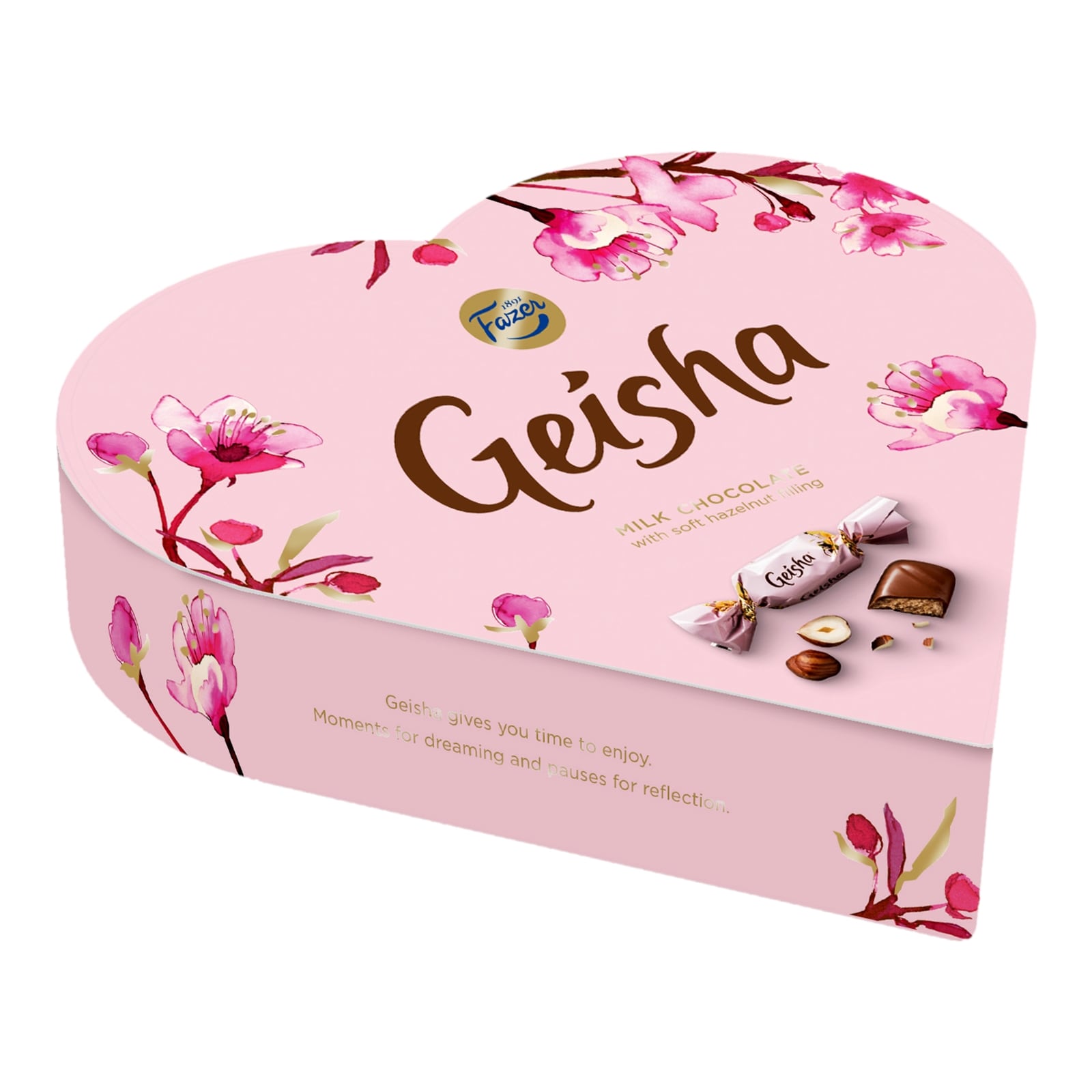 Geisha Čokoládové pralinky ve tvaru srdce | 225 g | Albert